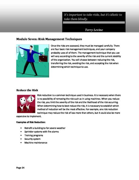 Module Seven Risk Management Techniques - Course Cloud