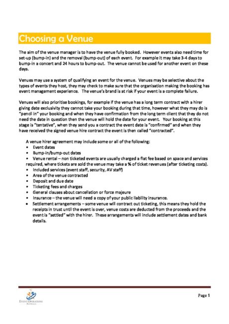 Venue-suitability-checklist - Course Cloud