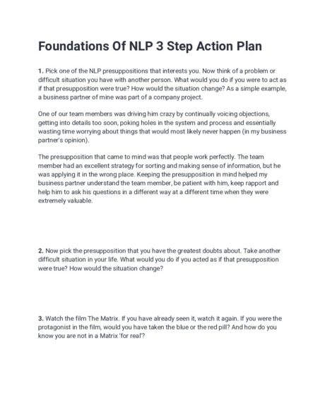 Foundations-Of-NLP-3-Step-Action-Plan - Course Cloud Foundations-Of-NLP-3-Step-Action-Plan - Course Cloud