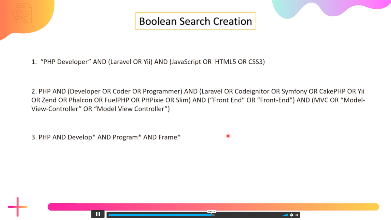 Boolean Search for Recruiters & Search Professionals - Course Cloud